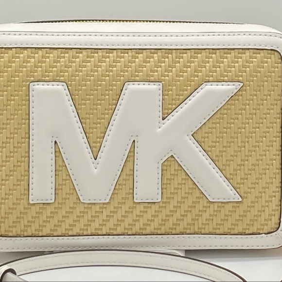 Michael Kors | Bags | Michael Kors Straw Python Capsule Jsi Lg Ew Xbody ...
